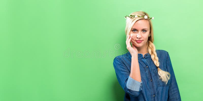 1,721 Portrait Woman Solid Color Background Stock Photos - Free ...
