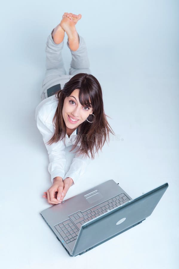 2,201 Young Woman Barefoot Laptop Stock Photos - Free & Royalty-Free ...