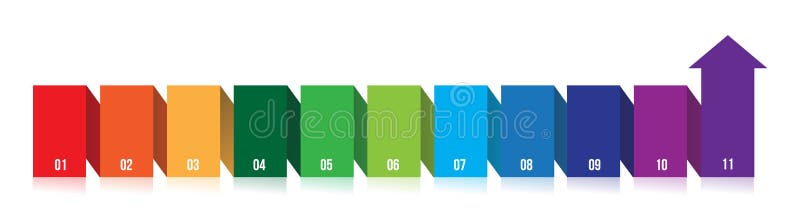 Eleven Step Process Flow Infographic Stock Image - Illustration of ...