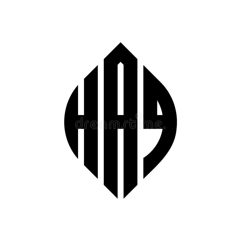 HAQ Circle Letter Logo Design with Circle and Ellipse Shape. HAQ ...