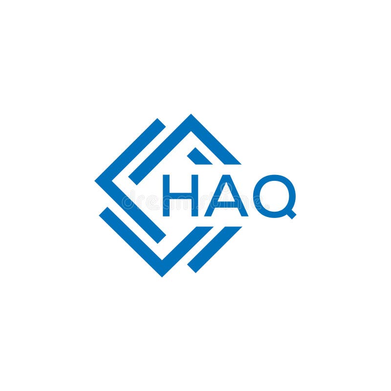 HAQ Letter Logo Design on White Background. HAQ Creative Circle Letter ...