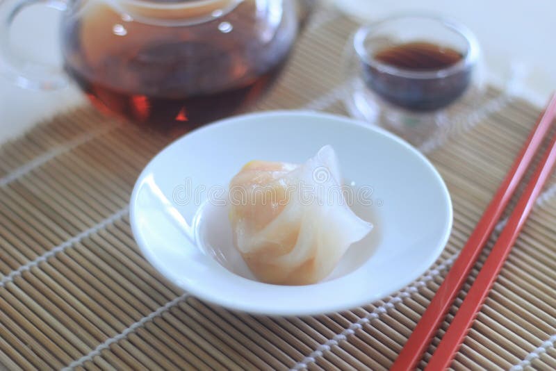 Dim Sum - Har Gow Shrimp Dumpling Stock Image - Image of sticks, food ...