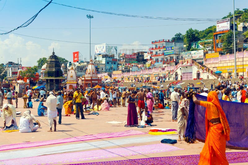 Har Ki Pauri Ghat En Hridwar Foto de archivo editorial - Imagen de ...