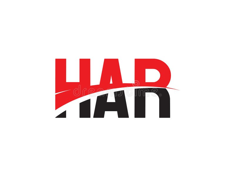 HAR Letter Initial Logo Design Vector Illustration Stock Vector ...