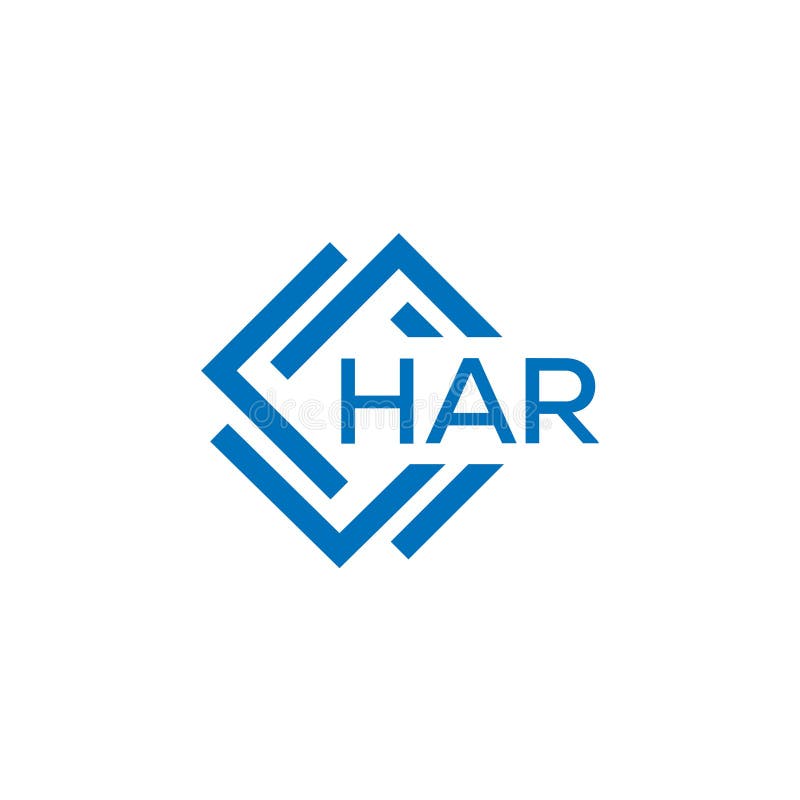 HAR Letter Logo Design on White Background. HAR Creative Circle Letter ...