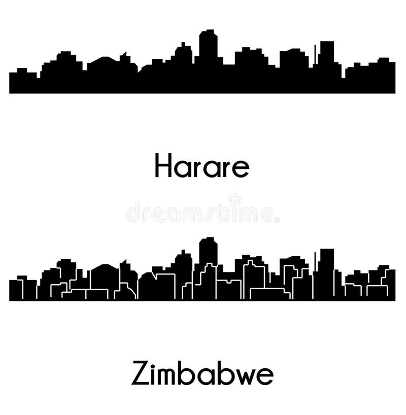 Harare zimbabwe ilustración del vector. Ilustración de horizontal ...