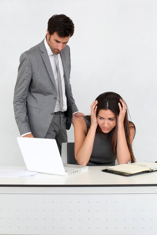 Harassment at office stock photo. Image of afraid, office - 65457162