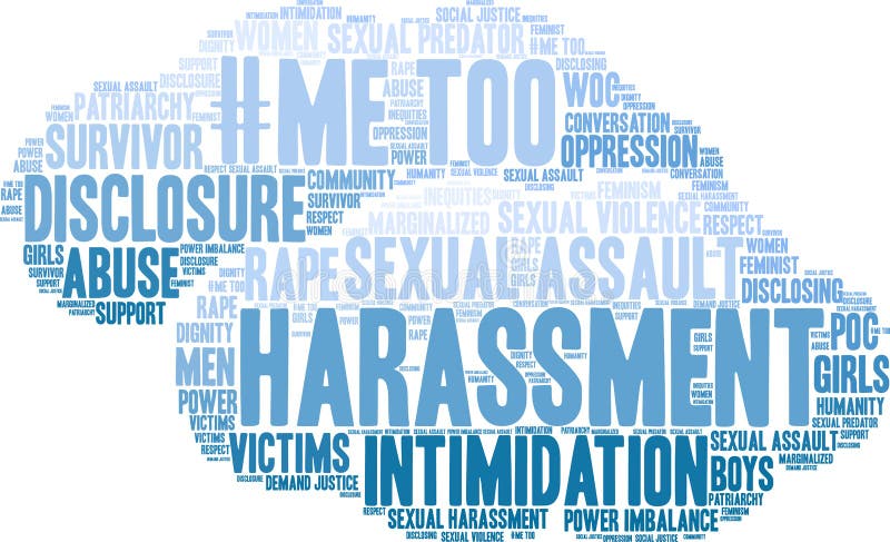 Harassment Word Cloud stock vector. Illustration of imbalance - 105409273