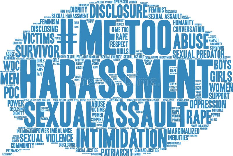 Harassment Word Cloud stock illustration. Illustration of oppression ...