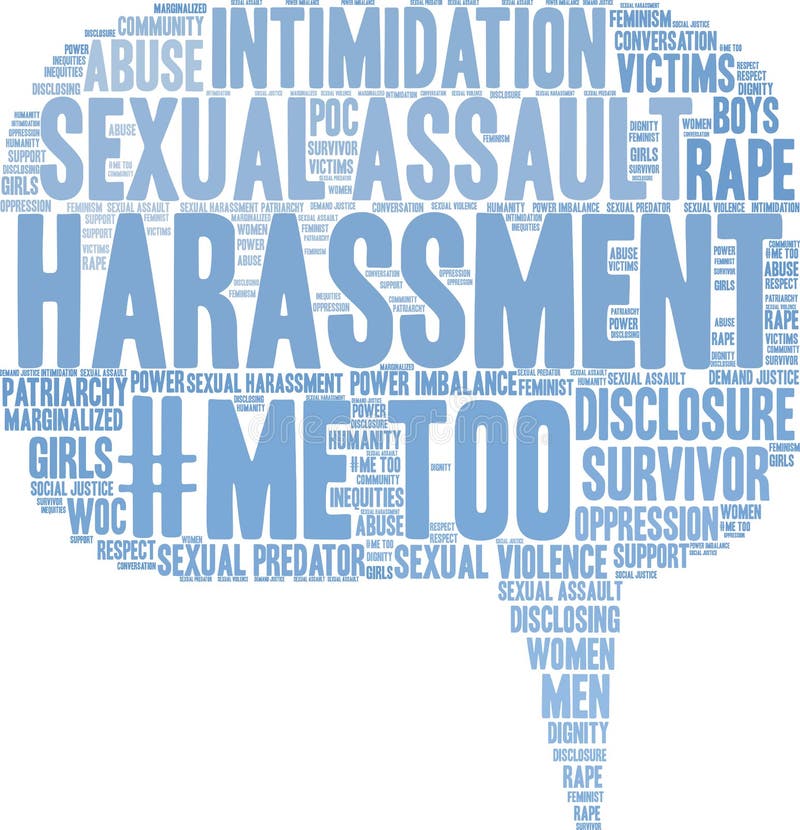 Harassment Word Cloud stock vector. Illustration of assault - 105409759