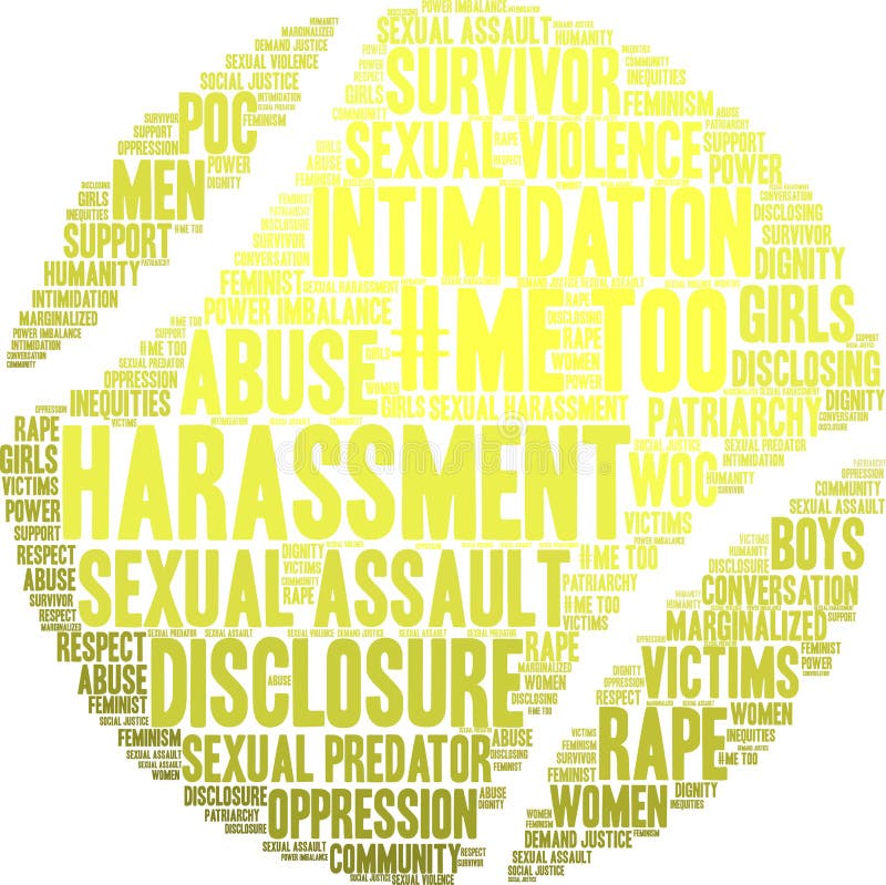 Harassment Word Cloud stock illustration. Illustration of social ...