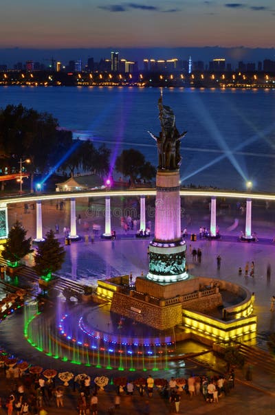 Harbin Flood Control Monument Stock Photo - Image of china, tower: 25949726