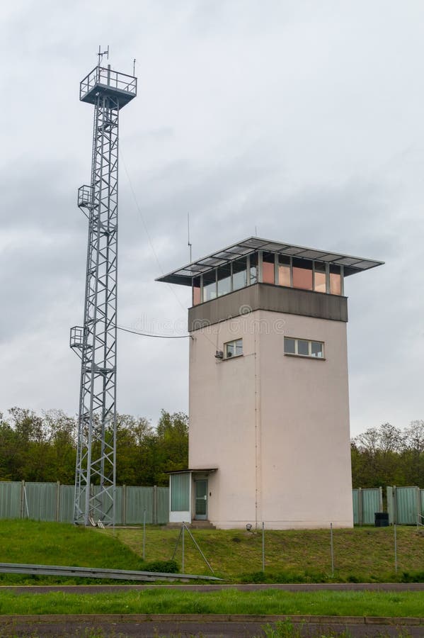 Obserwation Tower in the Exit Area of the Marienborn Border Crossing ...