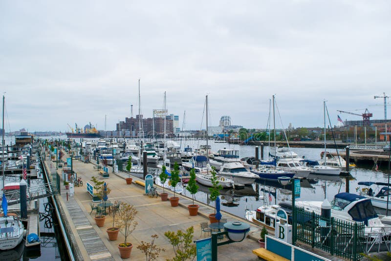 Harbor Area in Fells Point in Baltimore, Maryland Editorial Photo ...