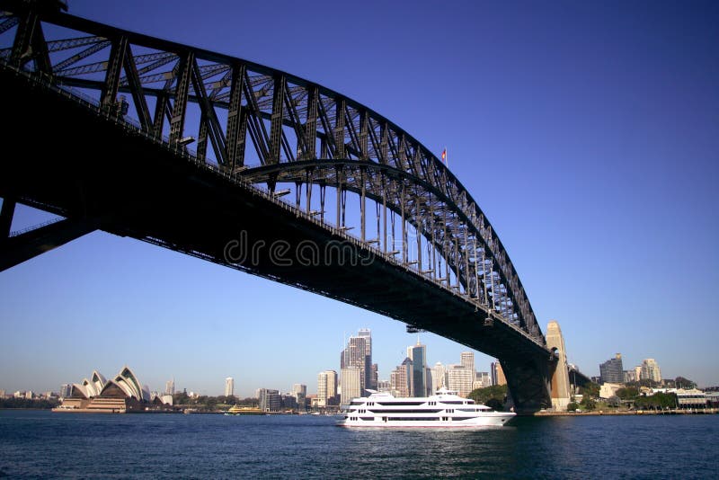 Harbor Bridge stock photo. Image of sunny, scenic, evening - 2145144