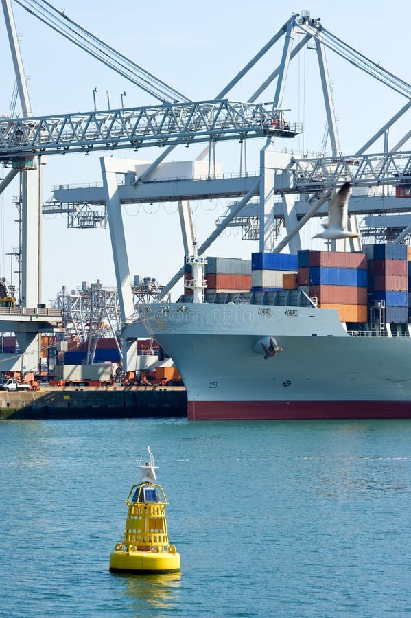 Harbor Buoy stock image. Image of derrick, buoy, vessel - 14447919