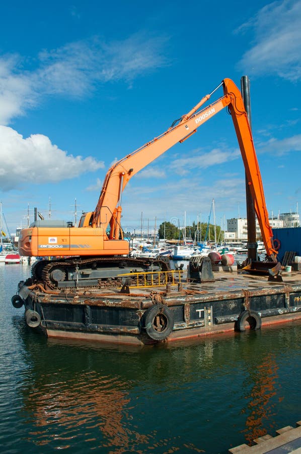 Harbor construction works editorial stock photo. Image of harbor - 60490183