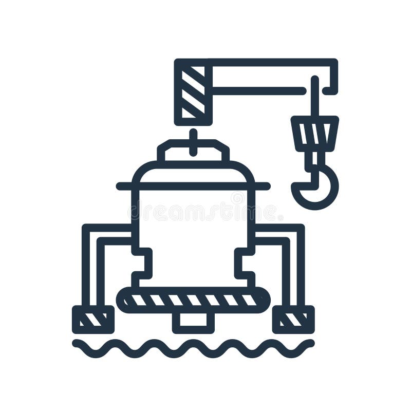 Crane Icon Vector Isolated on White Background, Crane Sign Stock Vector ...