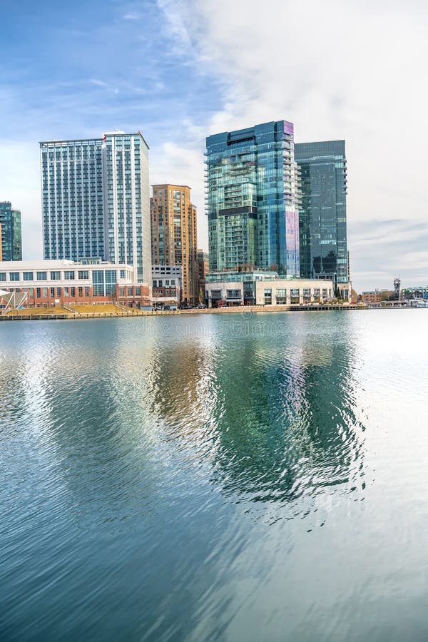 Harbor East Waterfront and Shoreline in Baltimore, Maryland Editorial ...