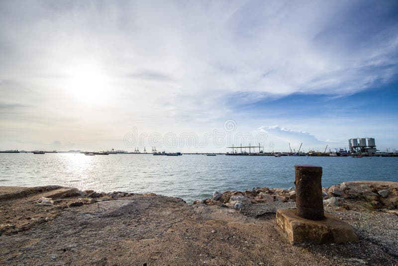 Harbor stock image. Image of industry, load, area, industrial - 72638325