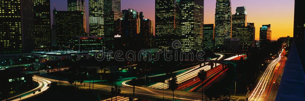 Harbor Freeway editorial image. Image of automobile, high - 23159430
