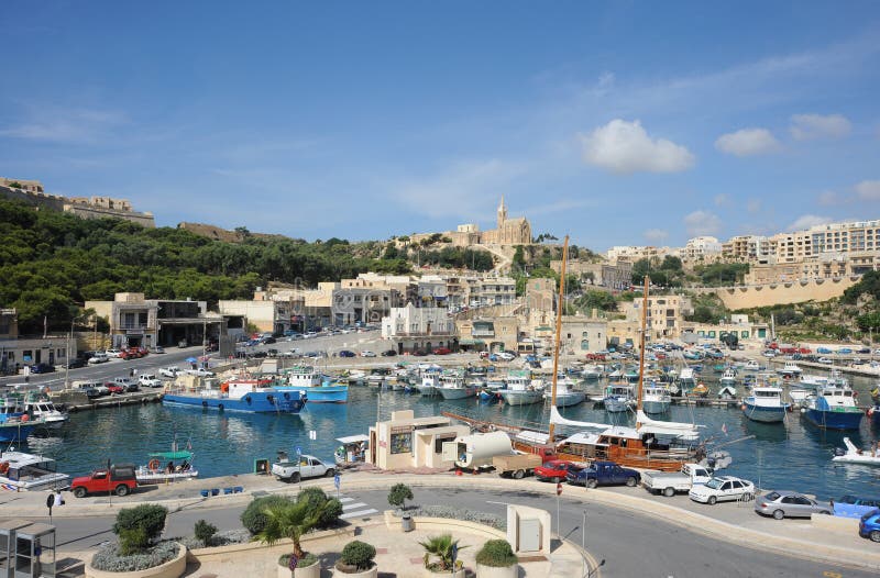 Harbor, Gozo Island, Malta. Editorial Stock Image - Image of marina ...