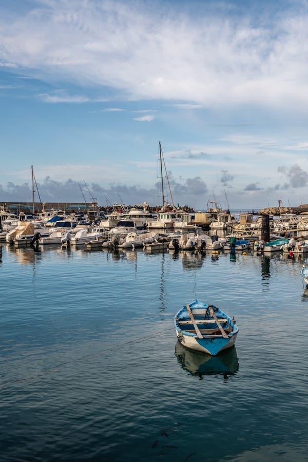 Harbor Harbour in Morro Jable on Fuerteventura, Spain Stock Photo ...