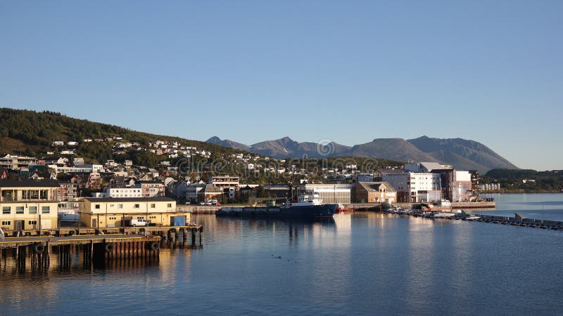 Harstad city stock photo. Image of coast, view, panorama - 102524568
