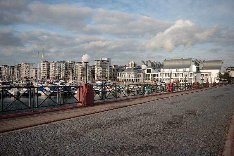 The Harbor in Helsingborg, Sweden. Stock Image - Image of harbor ...