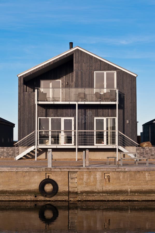 Norfolk Broads boat House stock image. Image of property - 146467931