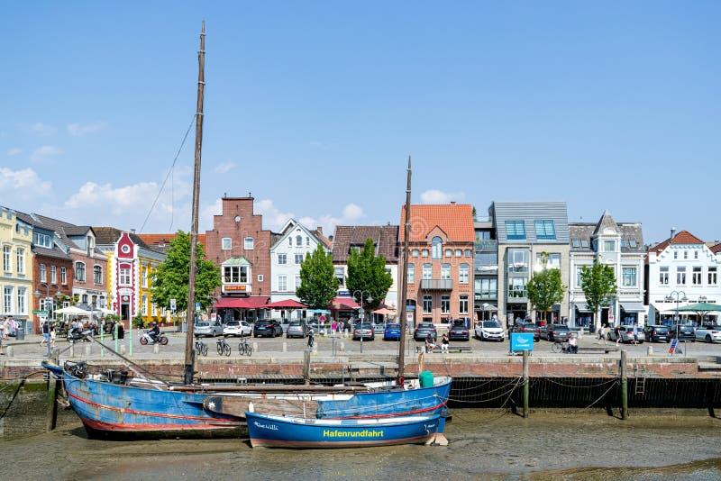 Harbor of Husum editorial photo. Image of schleswig - 223736196