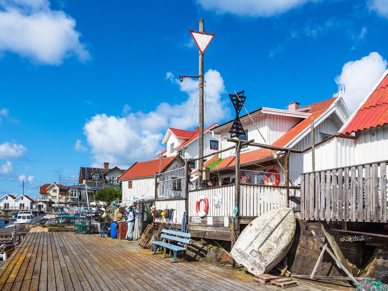 Harbor on the Island Astol in Sweden Editorial Photography - Image of ...