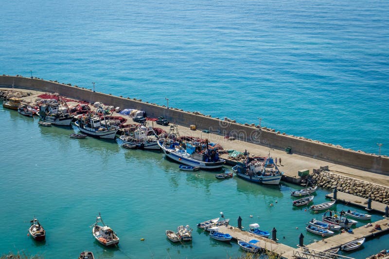 Harbor of Jebha from Above 2018 Stock Image - Image of landscape ...