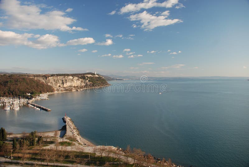 Harbor Landscape and Clouds Stock Image - Image of leisure, reflection ...