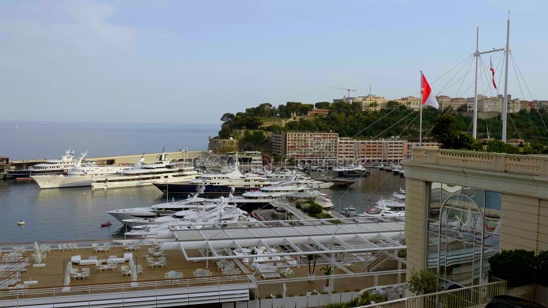 Harbor of Monte Carlo in Monaco - CITY of MONTE CARLO, MONACO - JULY 11 ...