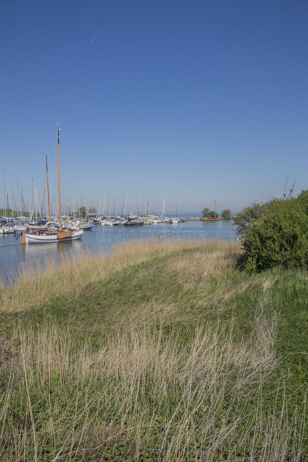 MUIDEN, NETHERLANDS - Jun 28, 2019: Side View of the Muiderslot (Muiden ...