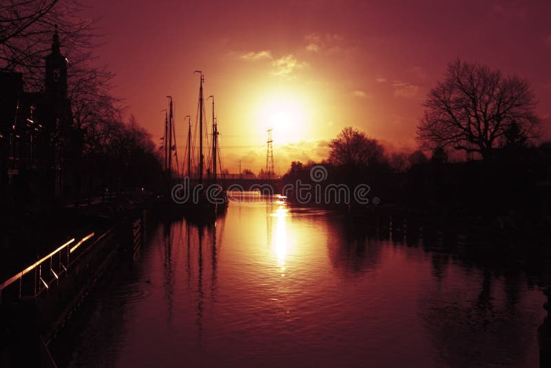 Harbor of Muiden in the Netherlands Stock Photo - Image of netherlands ...