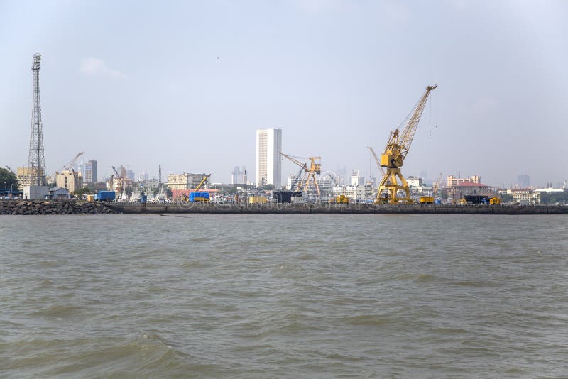 Harbor in Mumbai, India stock photo. Image of dock, board - 71067434