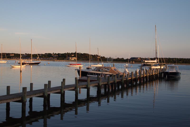 Harbor with a pier stock image. Image of boats, apier - 42732245