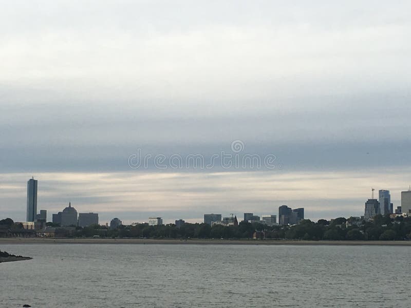 View Boston Bay from Harbor Point, Boston MA Stock Image - Image of ...