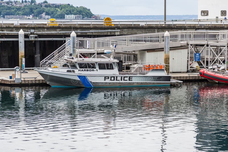 Seattle Harbor Patrol editorial stock image. Image of patrol - 20630199