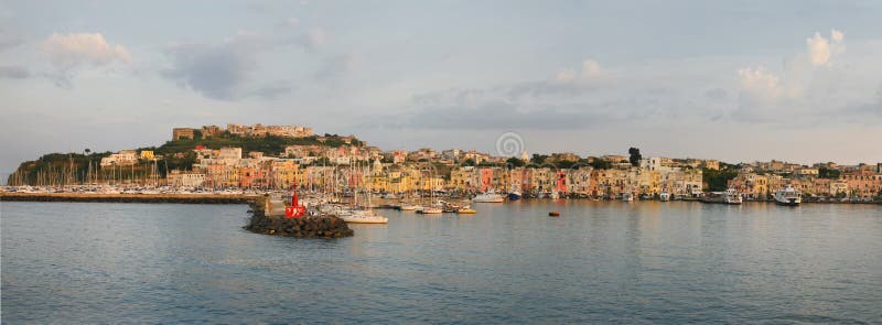 Harbor of Procida stock photo. Image of boat, coast, relax - 27842366