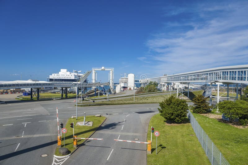 The harbor in Puttgarden editorial photography. Image of journey ...