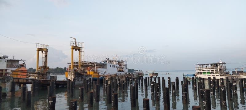 Harbor Renovation in Kalianget Sumenep Stock Photo - Image of sumenep ...