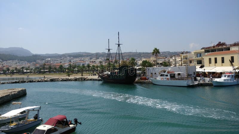 Harbor editorial stock image. Image of crete, harbor - 80409154