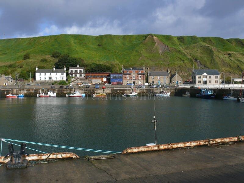 Harbor in Scotland stock image. Image of tranquil, ocean - 3249519