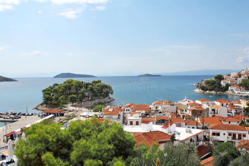Harbor of Skiatos Greece 12 Editorial Image - Image of greek, cost ...