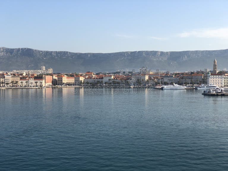 The harbor of Split stock image. Image of travel, lake - 186200323