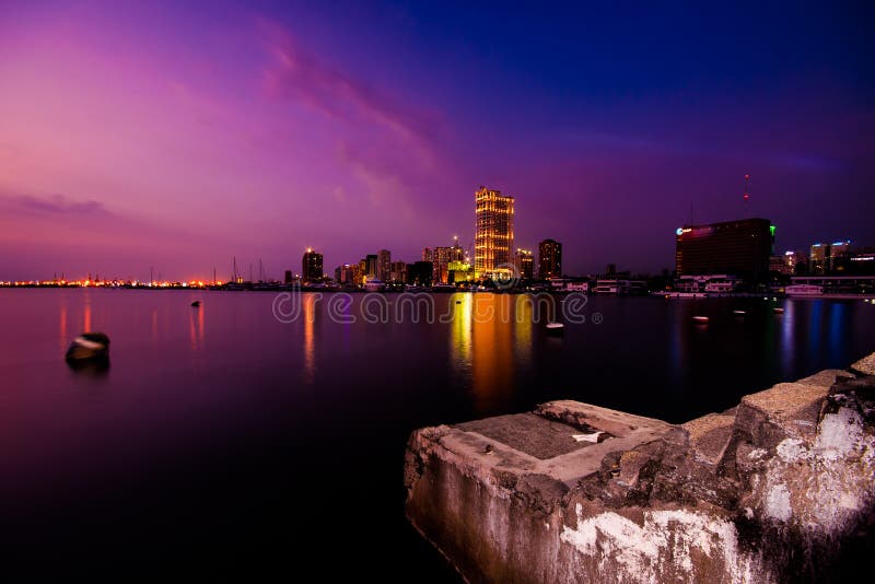 Harbor Square, Manila Bay, Philippines Stock Image - Image of exposure ...