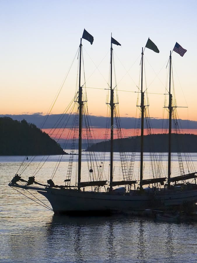 Harbor Sunset stock photo. Image of port, dock, high - 14698444